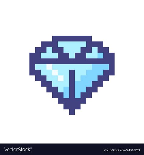 diamond pixelated rgb color ui icon royalty free vector