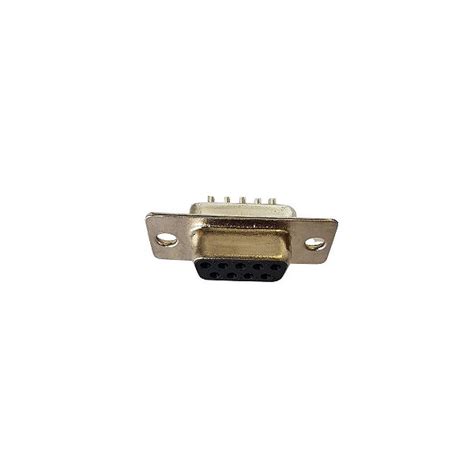 Conector Db 09 Vias Fêmea Solda Fio Passo 2 77mm 180° Plugshop