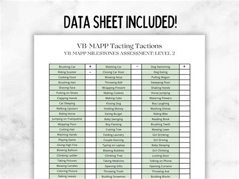 Vb Mapp Tacting Actions Aba Materials And Flashcards Printable