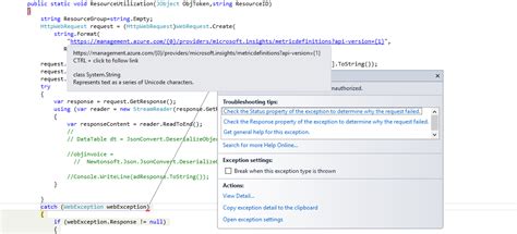 Getting Authentication Issue While Calling Azure Api For Resource Utilization · Issue 5124