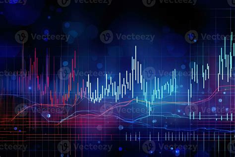 A Colorful Background With A Graph Line Generative Ai 30598512 Stock