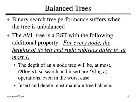 Ppt Special Purpose Trees Tries And Height Balanced Trees Powerpoint