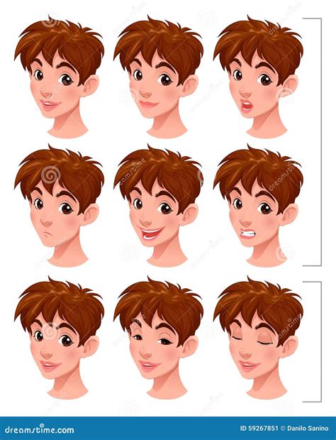 Blinking Eyes Steps Vector Preset For Character Animation Design