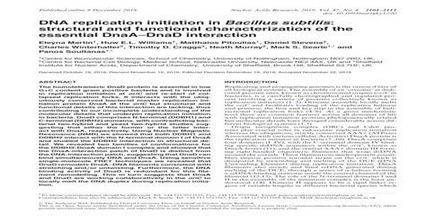 Pdf Dna Replication Initiation In Bacillus Subtilis Dokumen Tips