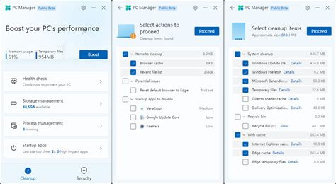 First Look At Microsofts Ccleaner Like Pc Manager Application Ghacks