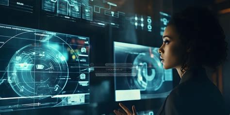 Premium Ai Image A Virtual Assistant Interface With Dynamic