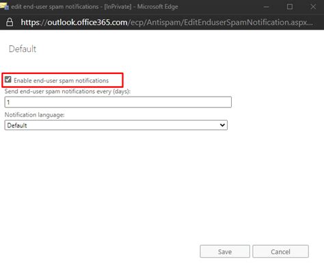 How To Configure Daily End User Spam Report For Exchange Online My