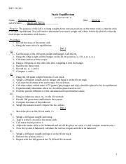 StaticEquilibrium Doc PHY Static Equilibrium Revised J Name Ibraheem Rostom