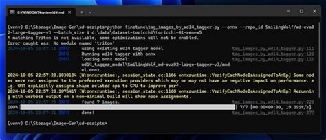 画像に対するタグ ファイルを自動で生成する Sd Scripts Tagimagesbywd14taggerpy を利用する