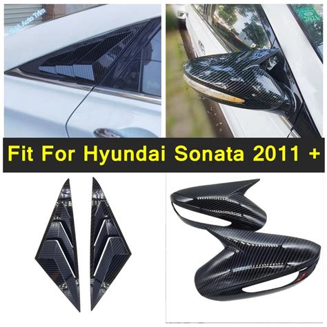 자동차 후면 쿼터 사이드 윈도우 루버 벤트 커버 셔터 패널 백미러 트림 현대 소나타 2011 2014 액세서리 Aliexpress