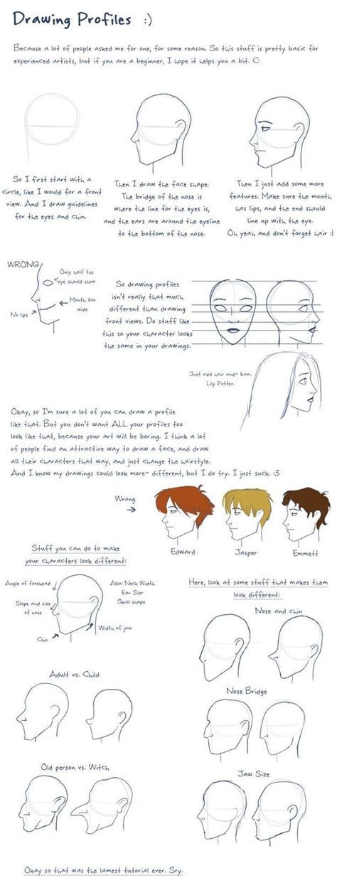 How To Draw Profiles Drawing References And R