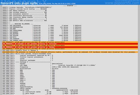 Identifying Errors With The Unity Plugin V PopcornFX