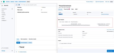 Security Solution Alert Reason For Threat Enrichment Rule Content Not Formatted Properly