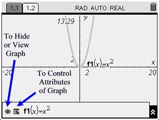TI Nspire Graphs And Geometry Page