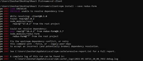 Javascript Im Installing Redux Form Library And It Keep On Showing These Errors Stack Overflow