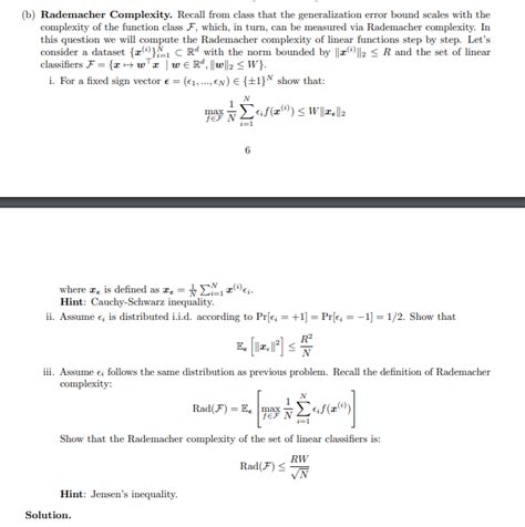 b rademacher complexity recall from class that the