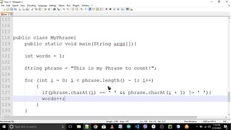 Counting Words In Java Youtube