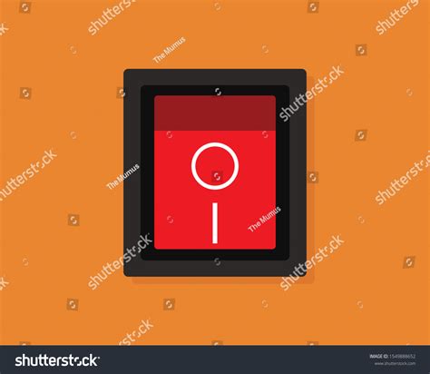 Power Switch Button Icon Vector Stock Vector Royalty Free 1549888652 Shutterstock