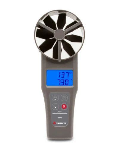 4 100mm Large Vane Cfm Cmm Thermo Anemometer Cfm400 At ₹ 27522