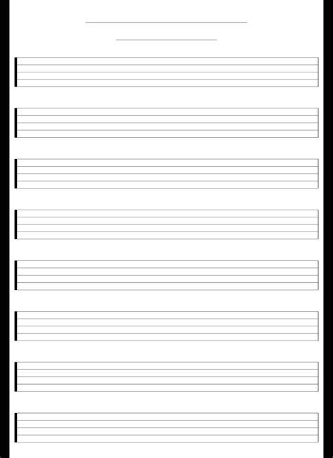 Best Free Printable Staff Paper Blank Sheet Music Artofit