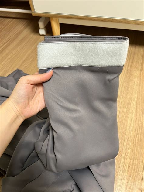 벨크로 암막커튼그레이 당근 중고거래