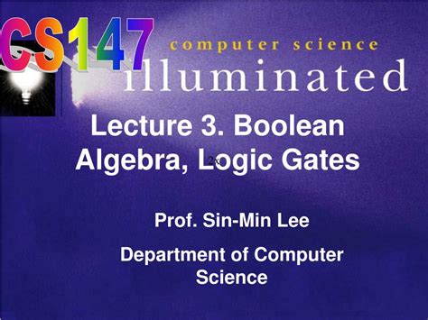 Ppt Lecture 3 Boolean Algebra Logic Gates Powerpoint Presentation