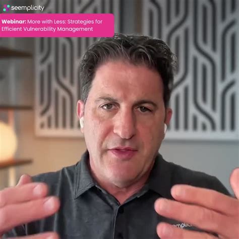 Webinar On Automation For Vulnerability Management Seemplicity Posted On The Topic Linkedin