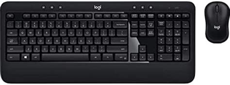 Amazon Com Logitech MK Wireless Keyboard And Optical Mouse Black Blue