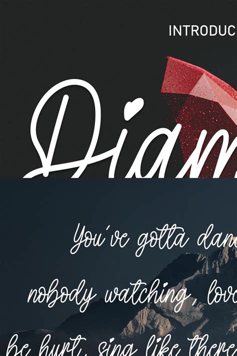 Diamond Script Font Masterbundles