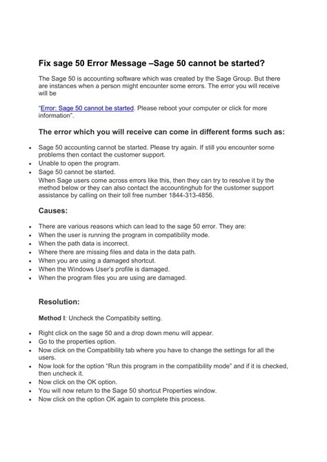 PPT Fix Sage 50 Error Message Sage 50 Cannot Be Started PowerPoint Presentation ID 8231275