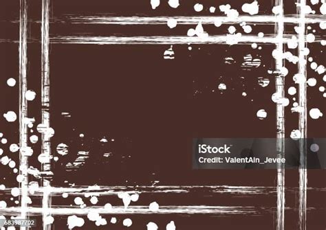 프레임 그려진된 배경 벡터 국경 그런 지 갈색 템플릿을 시작 스프레이 소모전 균열 오래 된 스타일 빈티지 디자인입니다 그래픽 일러스트입니다 A4 크기 형식 수평 방향 갈색에