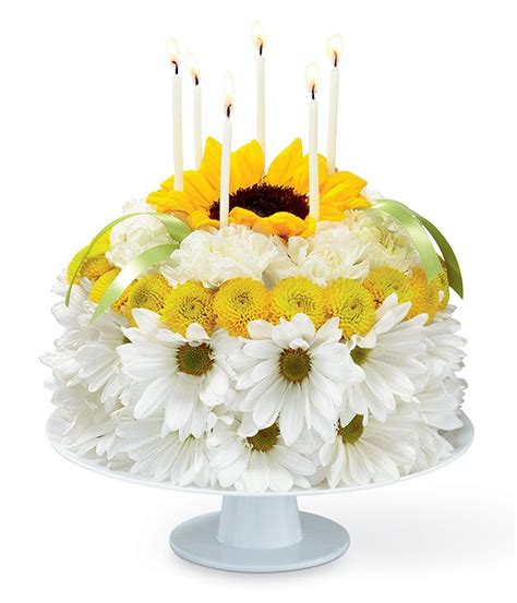 Sunny Smiles Birthday Flower Cake At From You Flowers