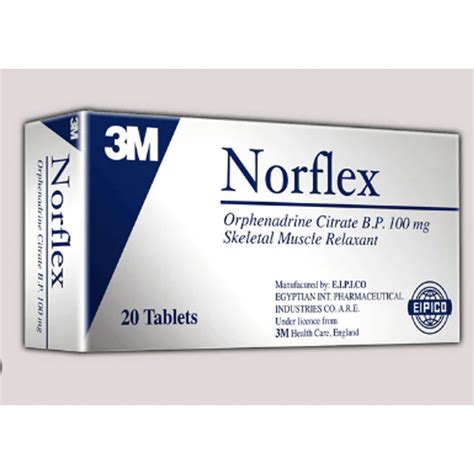 Norflex 100mg Tabs 20s Medipoint Pharmaceuticals Limited