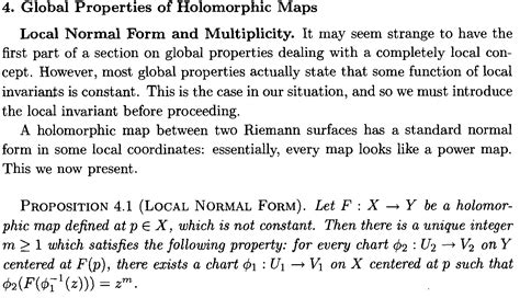 Complex Analysis What Does Let F X To Y Be A Holomorphic Map Defined At P In X Which