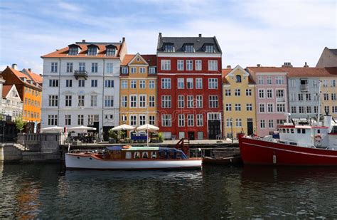 The Nyhavn Canal With Its Characteristic Colorful Houses In Copenhagen