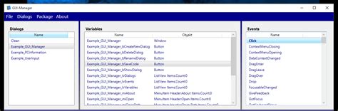 Psgui Features At Loading Time And Gui Manager Power In The Shell