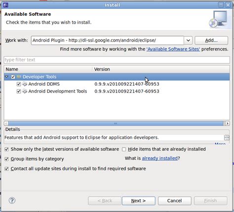 Android Problem In Installing The Adt Plugin Stack Overflow