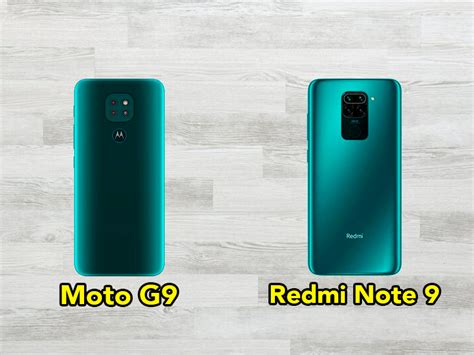 Motorola Moto G9 Vs Redmi Note 9 Comparativa