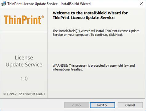 renewal of license subscription thinprint