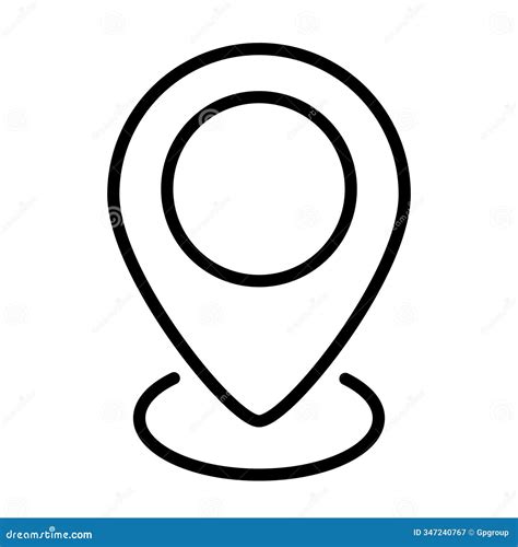 Map Pin Pointer Location Icon Cartoon Vector CartoonDealer