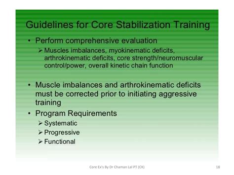 The Core Exercises By Dr Chaman Lal Pt Ppt