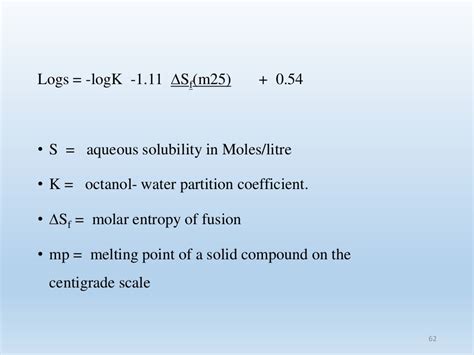 Solubility And Partition Coefficient