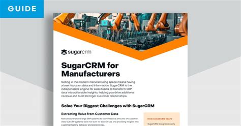 Sugarcrm For Manufacturers Sugarcrm