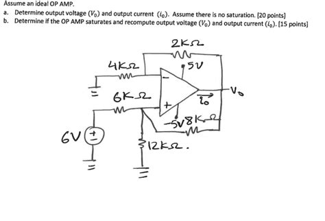 Solved Assume An Ideal OP Determine Output Voltage V Chegg