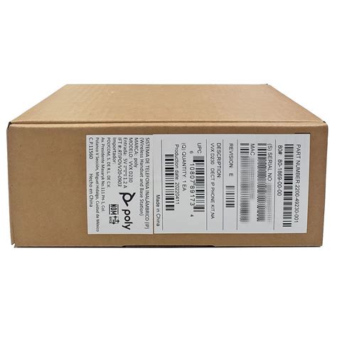 Polycom Vvx D230 Wireless Handset With Base Station 2200 49230 001