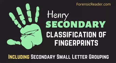 [rules] Secondary Classification Of Fingerprints With Small Letter Grouping