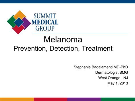 Melanoma Prevention Detection And Treatment Pptx Cancer Diseases And Conditions