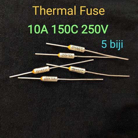 5 Biji 10a 150c 250v Thermal Fuse Rice Cooker Thermal Fuse Thermo Fuse