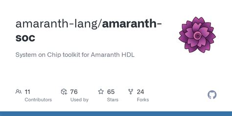 Github Amaranth Langamaranth Soc System On Chip Toolkit For